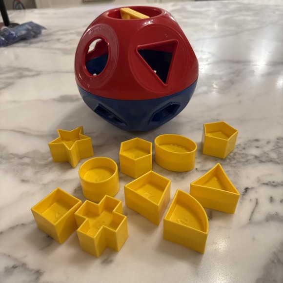 Toys | Vintage Tupperware Shape O Ball Shape Sorter Complete 11 Red ...